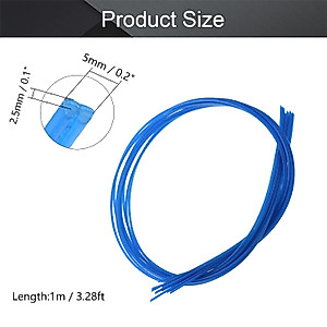 Othmro 10Pcs 3.28ft ABS Plastic Welding Rods, Blue 1/5"x1/68" (WxTHK) ABS Plastic Shell Repair Rods Welder Sticks for Daily Plastic Repair, Car bumper Plastic Repair, Hot Air Gun