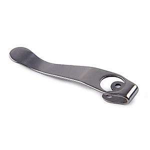 4PCS Stone Wash Titanium Deep Carry Pocket Clip For Spyderco PM2 C81 3-Hole