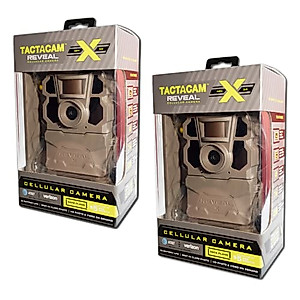 TACTACAM 2 Pack Reveal X Gen 2.0 LTE Cellular Trail Camera AT&T and Verizon, HD Video, HD Photo, Low Glow IR LED Flash (TA-TC-XG2) for Hunting, Security, Surveillance Gen 2 (2 Pack X Gen 2.0)