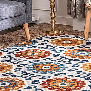 nuLOOM Aurora Transitional Indoor/Outdoor Area Rug, 3' x 5', Multi