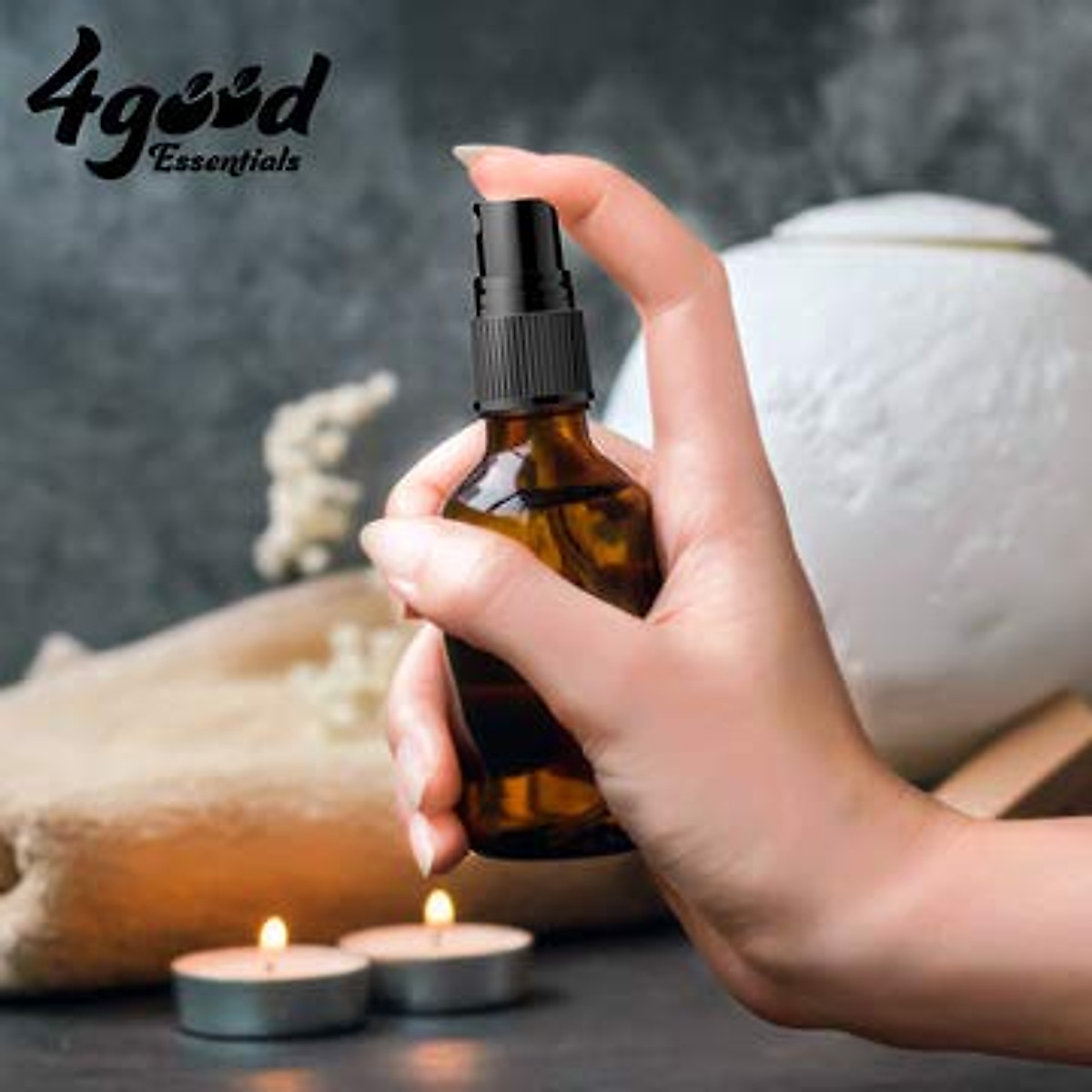 Glass Spray Bottles Amber Suitable for Cleaning Solutions or Essential Oils Heavy Duty