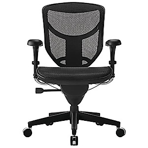 WorkPro® Quantum 9000 Series Ergonomic Mid-Back Mesh/Mesh Chair, Black