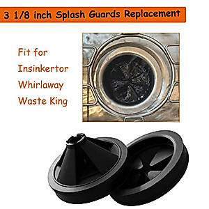 Triwin Garbage Disposal Splash Guards 3 1/8 inch 4 Pieces Sink Baffle Splash Guard Food Waste Disposer Drain Guard Replacement for Insinkerator, Whirlaway, Waste King