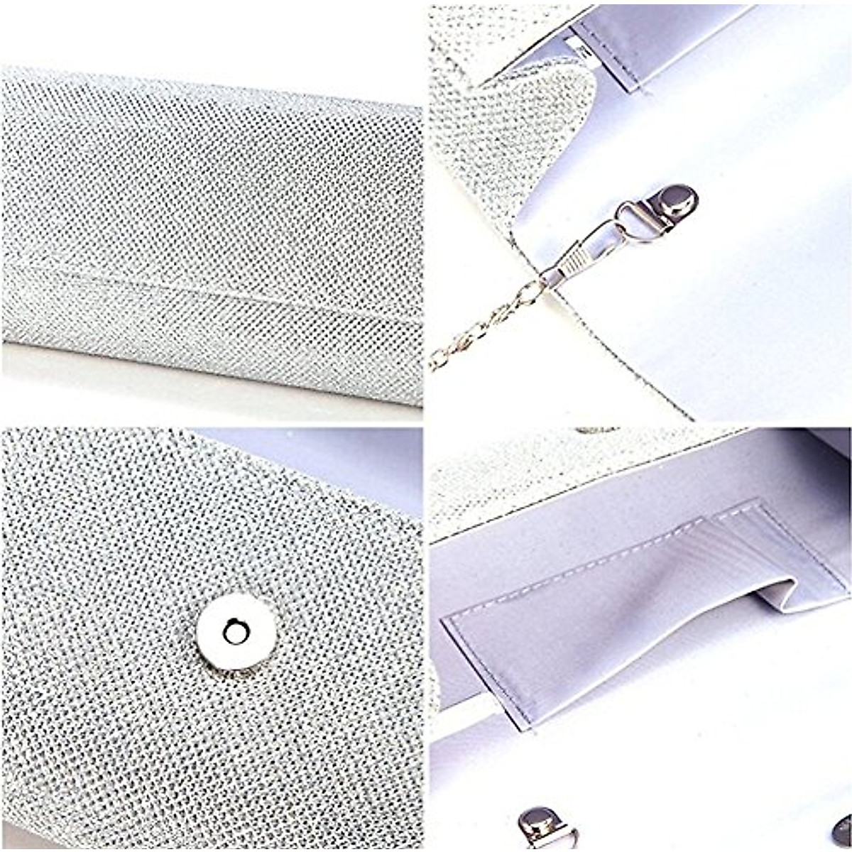 lovyoCoCo Evening Bag Clutch Purses for Women, Ladies Sparkling Party Handbag Wedding Bag