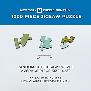 New York Puzzle Company - New Yorker Main Street - 1000 Piece Jigsaw Puzzle