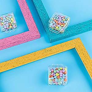 Hammont Suitcase Shaped Acrylic Candy Boxes - 12 Pack - 2.55"x1.96"x1.18"- Perfect for Weddings, Birthdays, Party Favors and Gifts | Designer Cute Clear Lucite Plastic Treat Containers