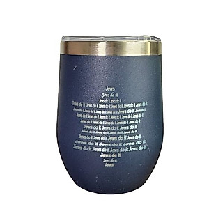 Immerse yourself in the artistry of precision laser engraving, showcasing a heartfelt message of support for Israel and the Jewish community tumbler. (Blue A - Never)