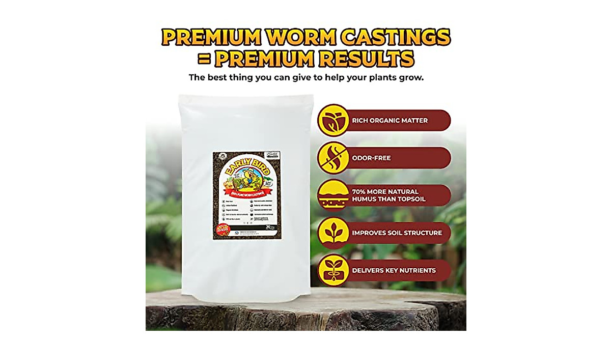 100% Pure Worm Castings Rich in Micro Nutrients - Odor Free Organic ...