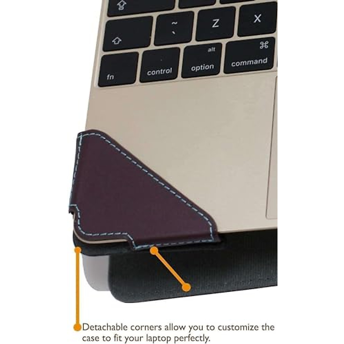 Broonel - Profile Series - Purple Leather Laptop Case Compatible with ASUS Chromebook Flip C214 11.6"