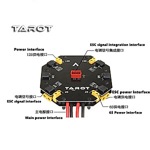 TAROT TL2996 High Current Distribution Board Power Distribution Management Module 12S 480A for DIY 4-axis / 6-axis Drone Kit