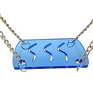 Lanema Bird Swing Baby Chick Toy Acrylic Swing Toy with Hanging Chain Perch Cage for Parrot