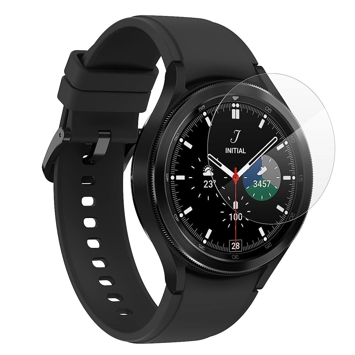 ZAGG InvisibleShield Ultra Clear Plus - made for Samsung Galaxy Watch4 Classic (46mm) - Ultra Clear and Virtually Indestructible