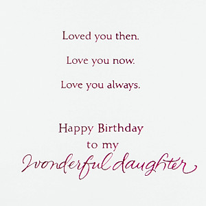 Hallmark Birthday Card for Daughter (Heart Cutout)