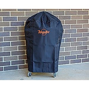 BBQube Heavy Duty Large Kamado Grill Cover for Vision Grill, Louisiana Grill 24", Kamado Joe, Char-Griller Akorn Kamado and Other Large Grills of The Similar Size, 31" (Dia) x 47" (Tall)