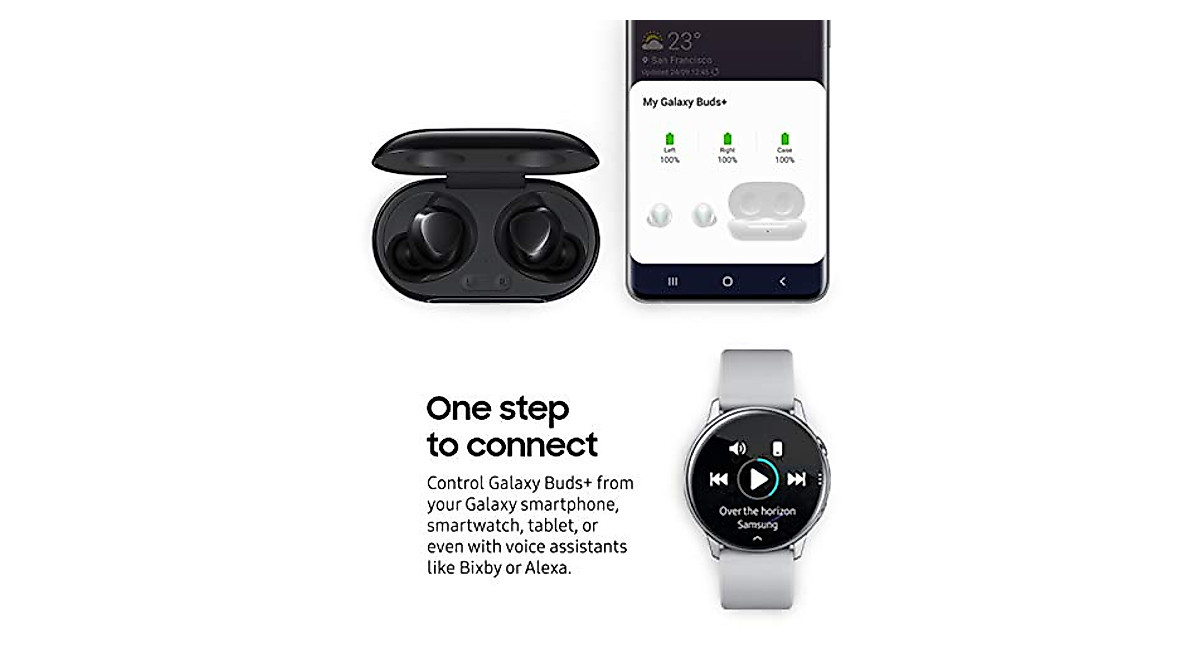 Samsung Galaxy Buds+ Wireless Earbuds with Long Battery Life | Black