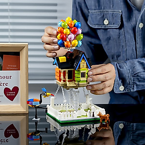 ENJBRICK Up Balloon House Building Kit for Kids Age 8-14 Yrs,Creative Building Block Set 635 pcs,Girl Toys for Christmas and Birthday Gifts,Tensegrity Sculptures Building