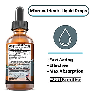 Micronutrients Liquid Drops | PrimaVie Shilajit, Electrolyte Concentrate, Trace Elements | Fulvic & Humic Acid | For Energy, Keto, Vegan, Paleo, Leg Cramp | Magnesium Sodium Potassium Zinc