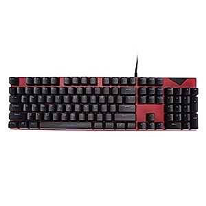 Kafuty-1 USB Mechanical Keyboard, 104 Keys Ergonomic PC Gaming Keyboard with 20 Kinds of Light Modes, Red Switch, for Win XP 7 8 10, for OS X 10.2 and Above(red)