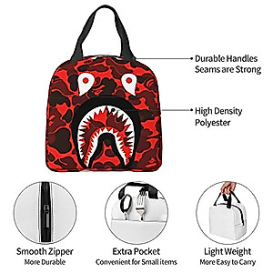 Lunch Bags Leakproof Insulated Lunch Tote Bag thermal insulation 4 hours Women Men Picnic Red