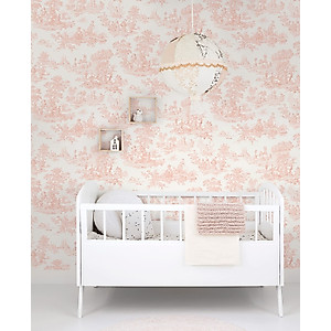 NextWall Chateau Toile Peel and Stick Wallpaper (Blush)