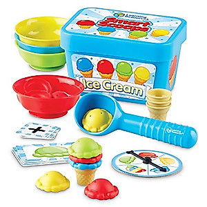 Learning Resources Smart Scoops Math Activity Set, Stacking and Sorting Toys, Develops Early Math Skills, 55 Pieces, Ages 3+