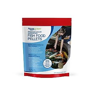 Aquascape Premium Color Enhancing Fish Food for Small to Medium Pond Fish, Medium Pellet, 1.1 Pounds | 98873