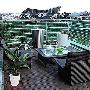 YARNOW Water Indoors Office Plant Square Plate Red Living Pot Indoor Flowerpot Bonsai Plants Outdoor Drips Tray, Decor Holder Potted for Gardening Balcony Round Tray Round Tray Round Tray