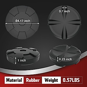 JACK BOSS Jack Pad Universal Large Floor Jack Rubber Pads Adapter Pinch,Weld Side Frame Rail Protector Puck/Pad (2 Pack)
