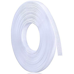 Sntieecr 1/2 Inch x 25 Yard White Polyester Boning for Sewing, Through Low Density Boning for Wedding Dress, Nursing Caps, Corset, Bridal Gowns, Party Gowns, Lingerie, Swimwear, Hats and Handbags