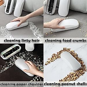 Handheld Crumb Sweeper, Reusable Handheld Crumb Sweeper Home Soft Hair Debris Collector for Servers, Crumber Tool for Table Mat Bed Sheets Sofa cleansings Brush