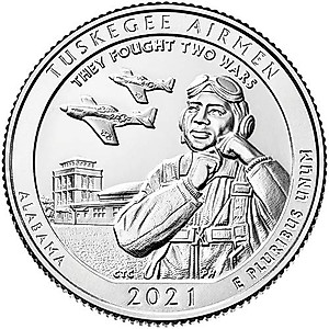 2021 S BU Tuskegee Airmen Alabama National Park NP Quarter Choice Uncirculated US Mint