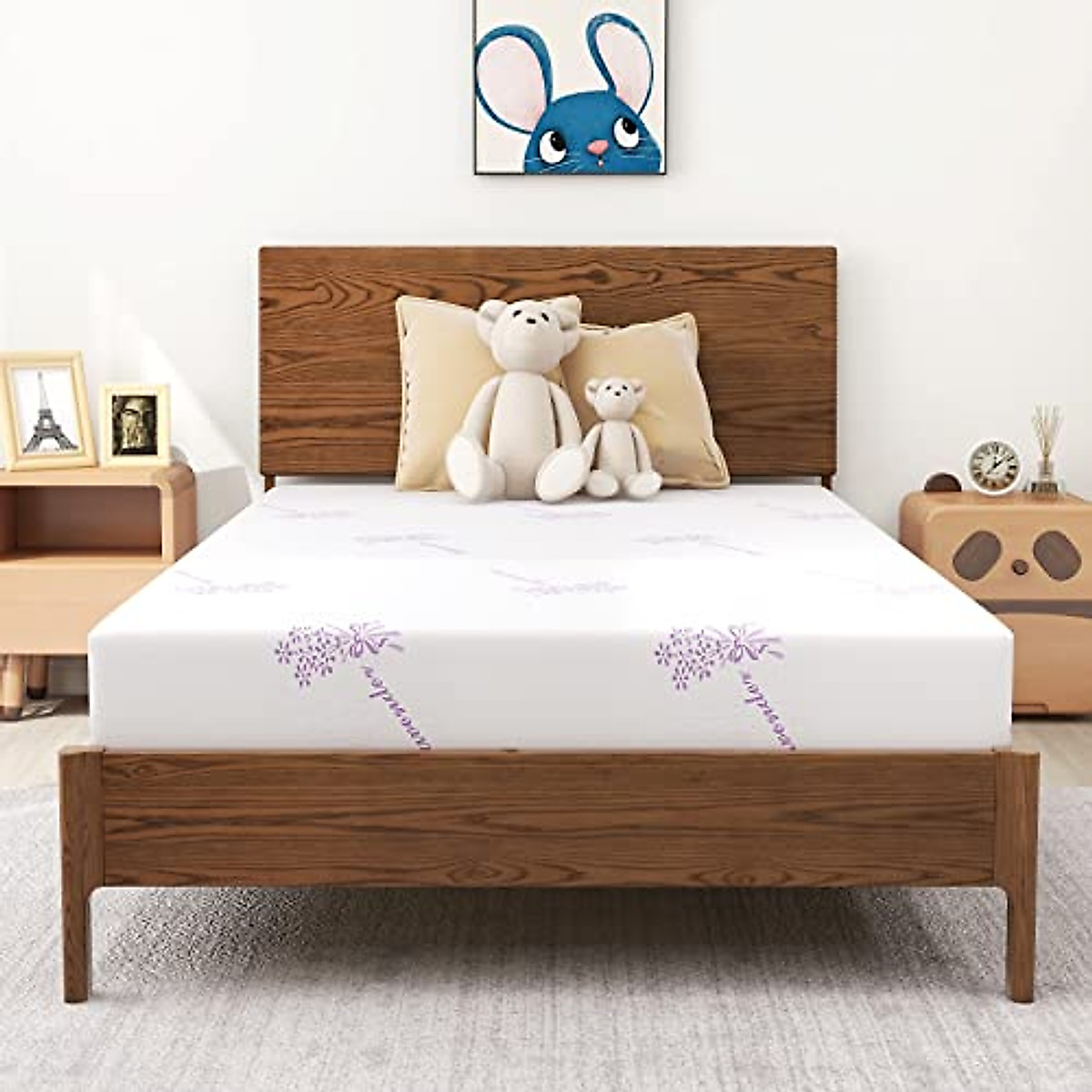 wOod-it Twin Mattresses, 8 inch Mattress Twin Size Memory Foam in A Box for Cooling Gel Medium Firm Bunk Trundle Bed,Certi-PUR (8 inch)