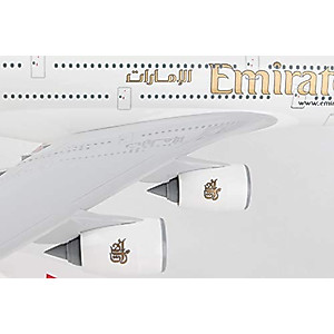 Daron Skymarks Emirates A380-800 Airplane Model Building Kit with Gear, 1/200-Scale