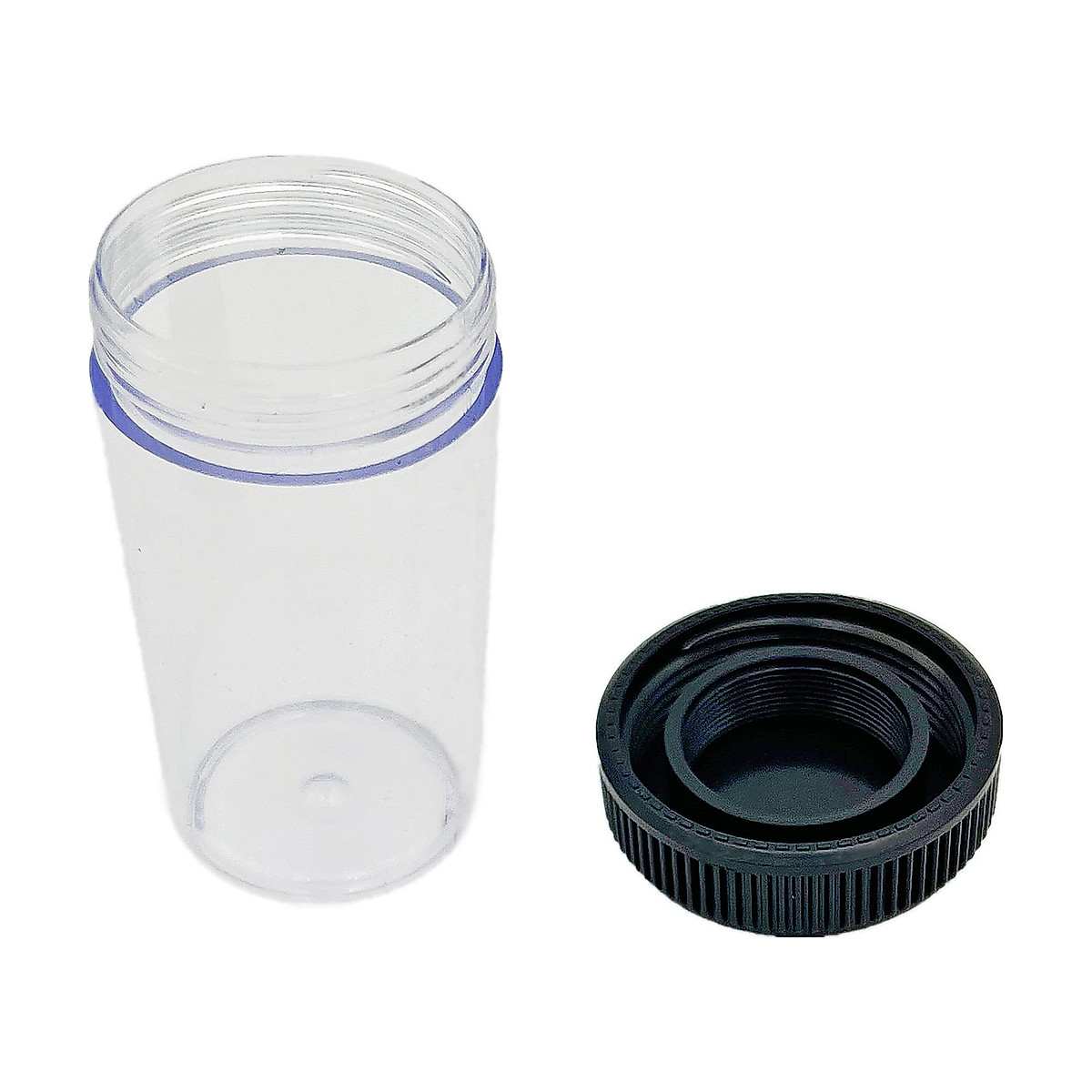 Tool Box rms Objective containers Plastic Container for Microscope Objective with RMS Thread 4 Packs (39.5, Black)