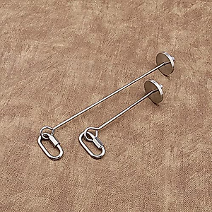 2X Parrot Skewer Bird Food Holder Stainless Steel 304 Parrot Fruit HolderToy Foraging Hanging Food Feed Tool Bird Cage Accessories