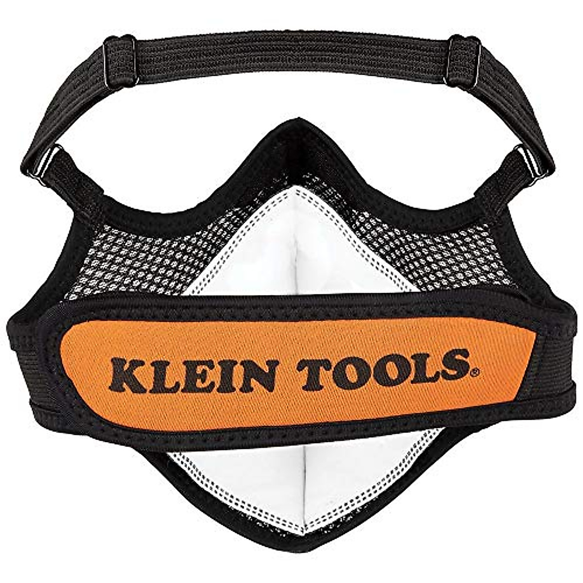 Klein Tools 60442 Face Mask, Reusable with Replaceable Filter, Washable Fabric Anti Pollution Shield Mask, Adjustable Nose Clip