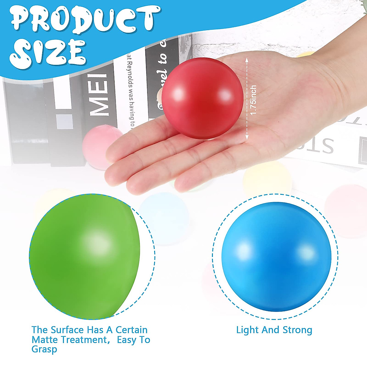 Civaner Multi Colored Replacement Bulldozer Toy Balls 1.75 Inch Plastic Crush Proof Soft Air Filled Ocean Balls for Toddlers