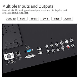 SEETEC P173-9HSD-CO 17.3 Inch Carry on Broadcast Production Director Monitor with 3G-SDI HDMI YPbPr Input and Output Aluminum Design Full HD 1920×1080