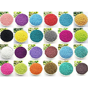Seed Beads for Jewelry Making, 6/0 4mm Pack Multicolor Beads for Bracelets,Beading,Crafting (4mm) (4mm)