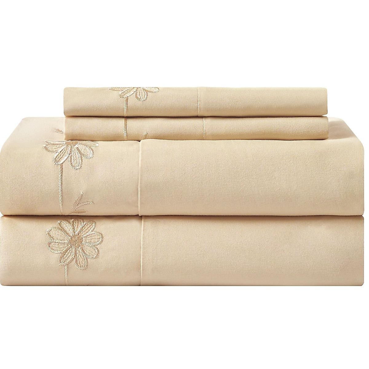 Stratford Park 13 Piece Gold Comforter Set, Cozy & Warm, King Size, Girls Bedding, All Season Bedding Set, Unique Pattern, Matching Decorative Pillows, Pillow Sham