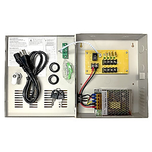 4 Port High Power Security CCTV Camera Access Control LED Light Power Distribution Box 12V DC 5 Amp PTC Protection