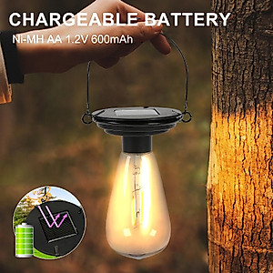 XINGTONG Replacement Solar Light Tops-2 Pack Solar Light Bulbs-with Bulb for Solar Lantern Light Multi-Size Adjustment and Multi-Purpose Use