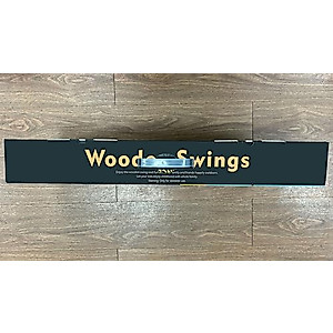 Taeku Adult Tree Swing, Hanging Beech Wood Swings with Adjustable Rope Garden Chair Seat Swing for Indoor Outdoor (22''x10'')