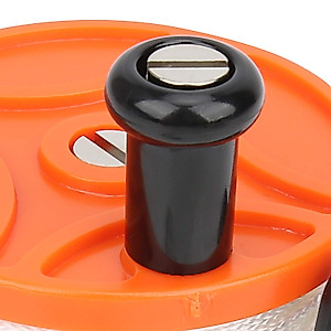 Diving Reels, 150ft Dive Reel, Diving Line Reel Diving Equipment with Handle Card Position PP Rope Combination for Wreck Equipment Underwater Diving/Cave Drift Diving(Orange)