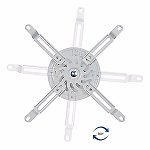 VIVO Universal Extending Ceiling Projector Mount, Height Adjustable Projection, White, MOUNT-VP02W