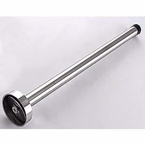 BokWin 12 Inch Wall-Mounted Door Stopper, Extra Long Door Stop, Heavy Duty Stainless Steel Door Stopper with Sound Dampening Rubber Bumper for Protects Your Walls from Damage