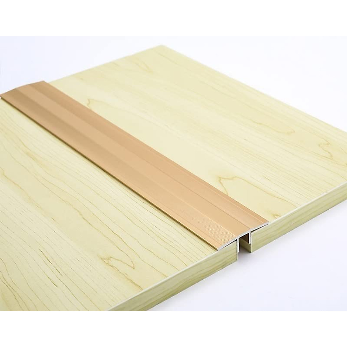 FURLOU T-Shaped Threshold Strips Flooring Transition Strip Non-Slip Transition Bars Floor Reducer Vinyl Edge Trim for Interior Doors