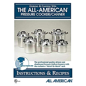 All American pressure cooker instruction and recipe book.