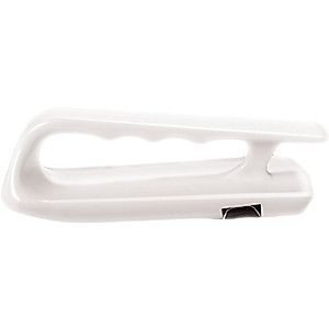 San Jamar Cutting Board Refinisher Cutting Board Scraper with Grooved Handle for Kitchen and Restaurants, Plastic, 6.5 x 2.5 Inches, White