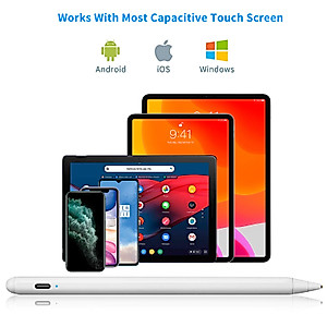Active Stylus Pen for Lenovo Duet Convertible 2-in-1 Chromebook 11.6",Type-C Charge High Precision with Fine Tip Universal Stylus Pens Compatible with Lenovo Duet Chromebook,Good for Drawing,White